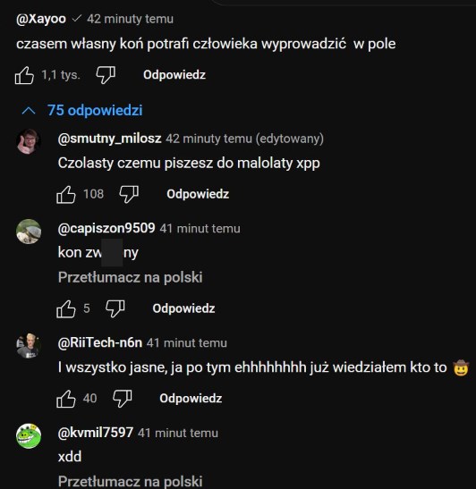 Xayoo odpowiada pod filmem Konopskiego - BOOP.PL