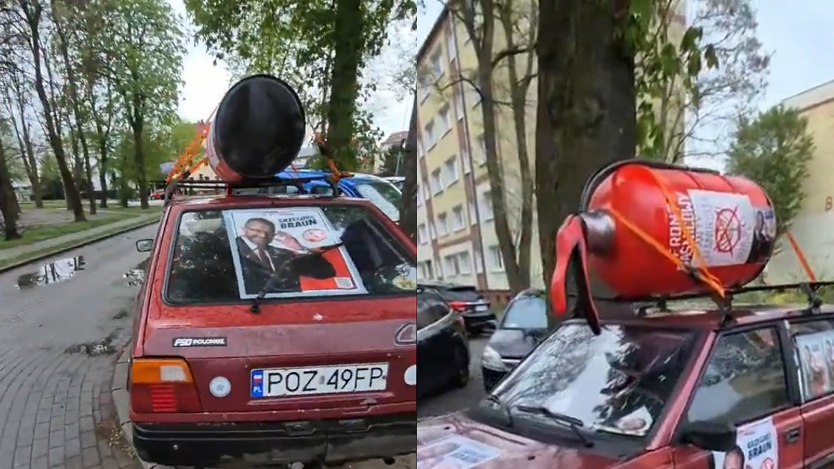 Polonez Brauna stał się hitem. Z gaśnicą na dachu - BOOP.PL